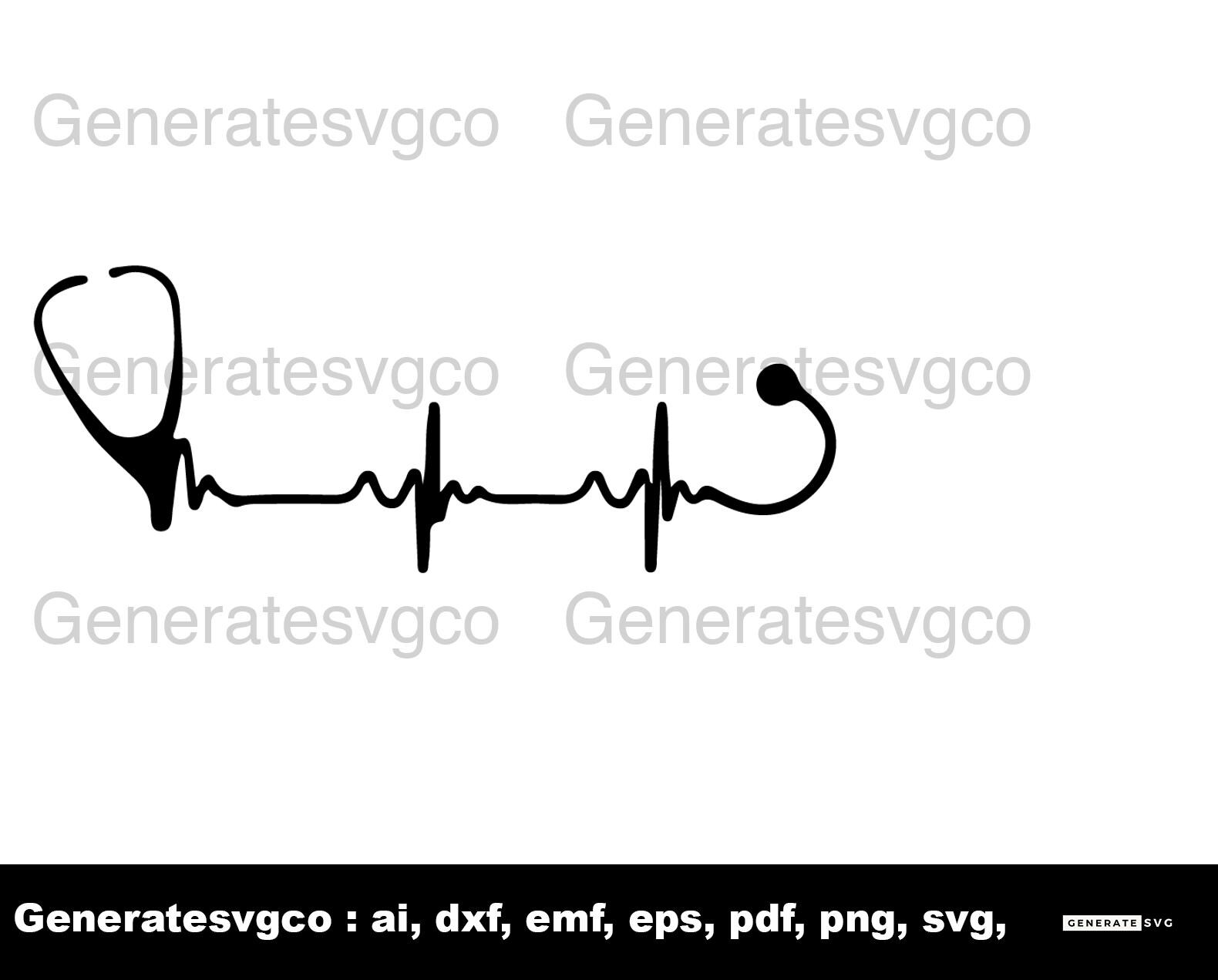 Heart Beat SVG, Heartbeat Valentine's SVG, Heart Rate SVG, Heart Beat ...