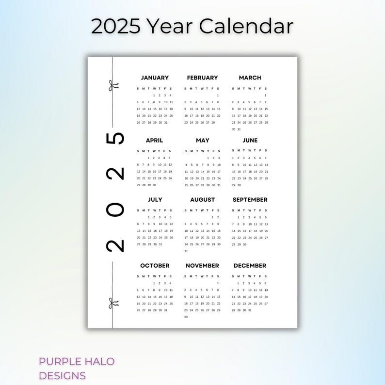 Coquette Bow Printable Planner Bundle – Notes, Monthly Goals 2025 At-a ...