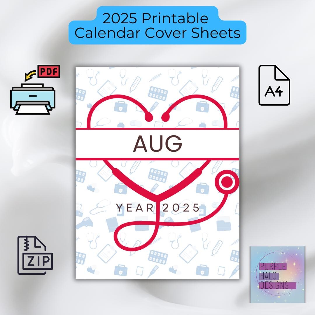 Printable Calendar Planner Covers 12-months of Planner Cover Sheets ...