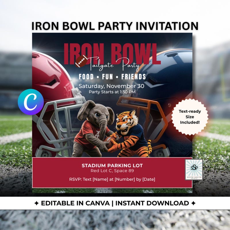 Iron Bowl Tailgate - Etsy