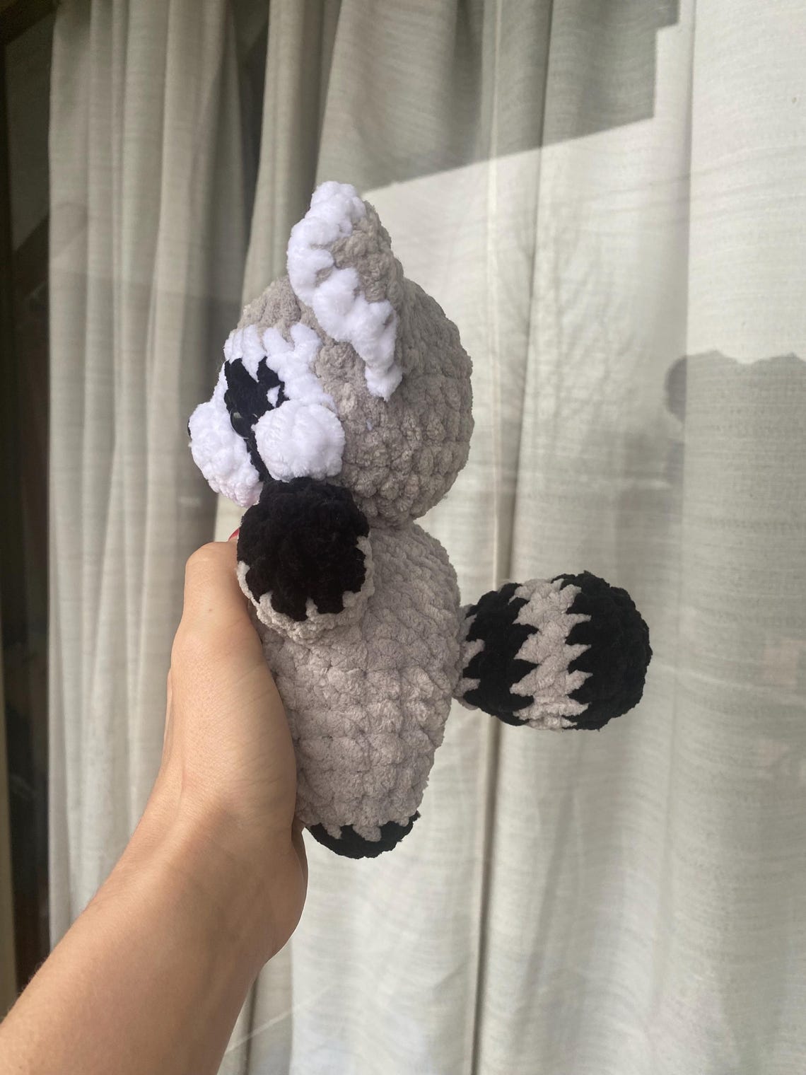 Handmade Raccoon Plushie, Custom Stuffed Animal, Trash Panda Toy ...