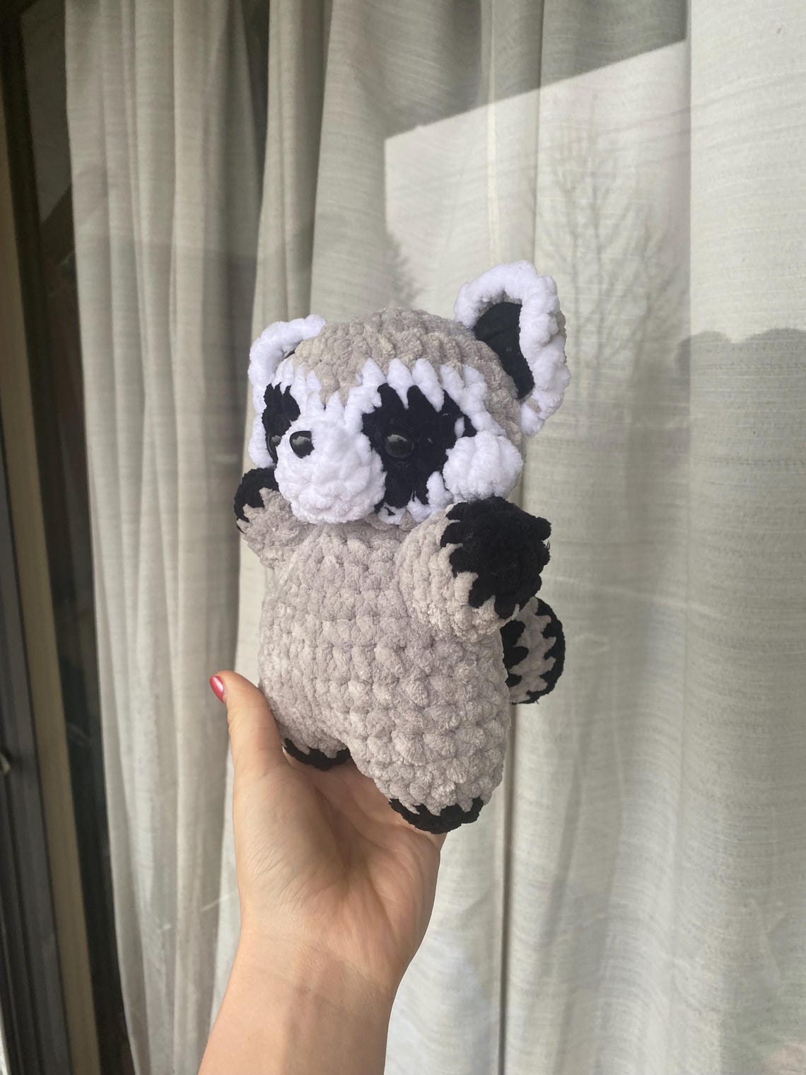 Handmade Raccoon Plushie, Custom Stuffed Animal, Trash Panda Toy ...