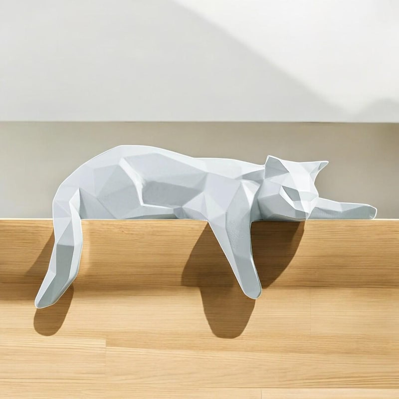 Geometric Cat - Etsy