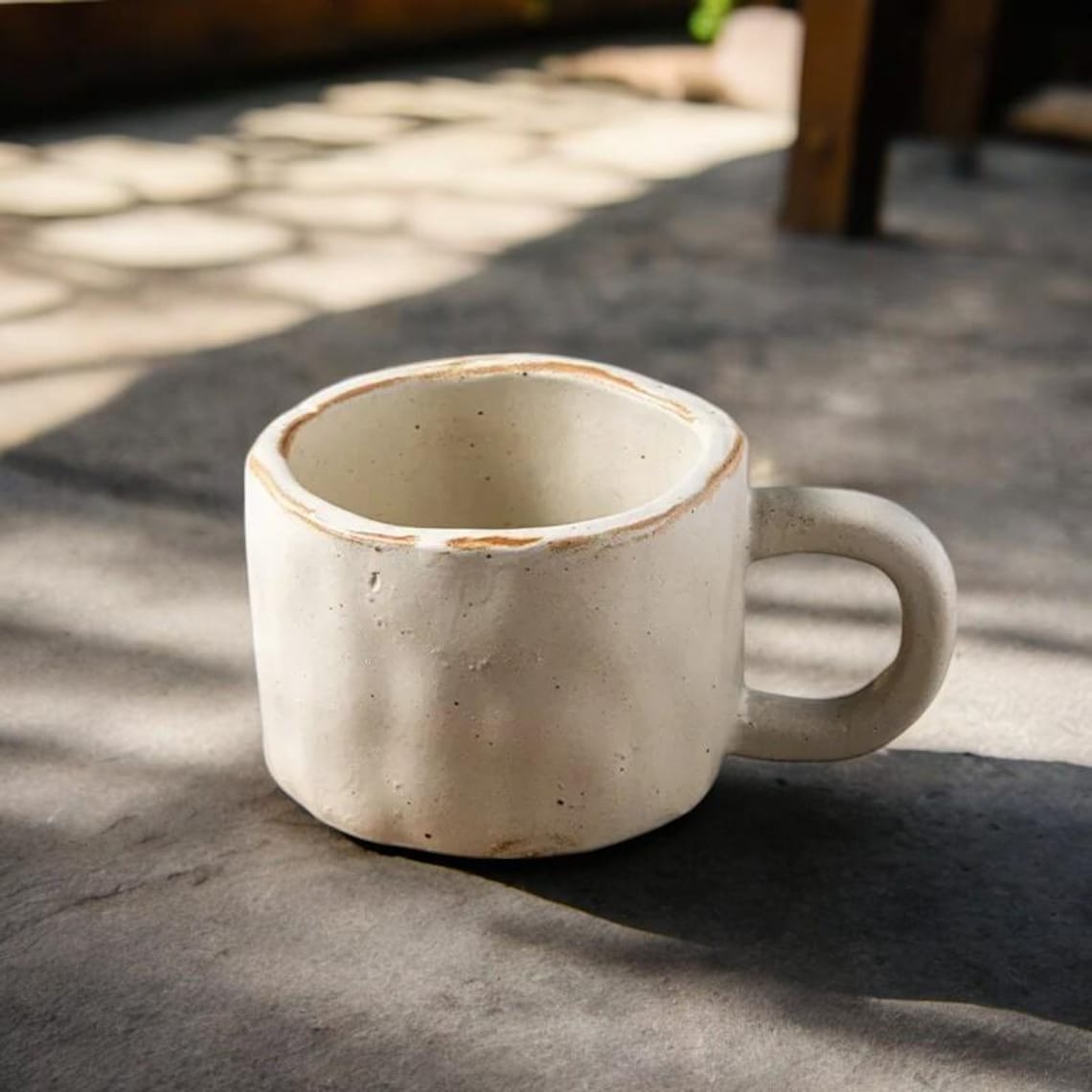 Ceramic Pottery Coffee Tea Cup With Spoon, Latte Cup, Couple Cup or ...