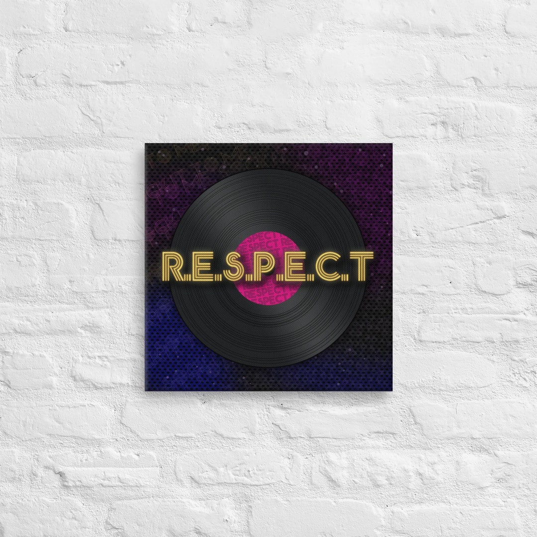 Respect Canvas: Soulful Music Tribute Wall Art Vibrant Aretha Franklin ...