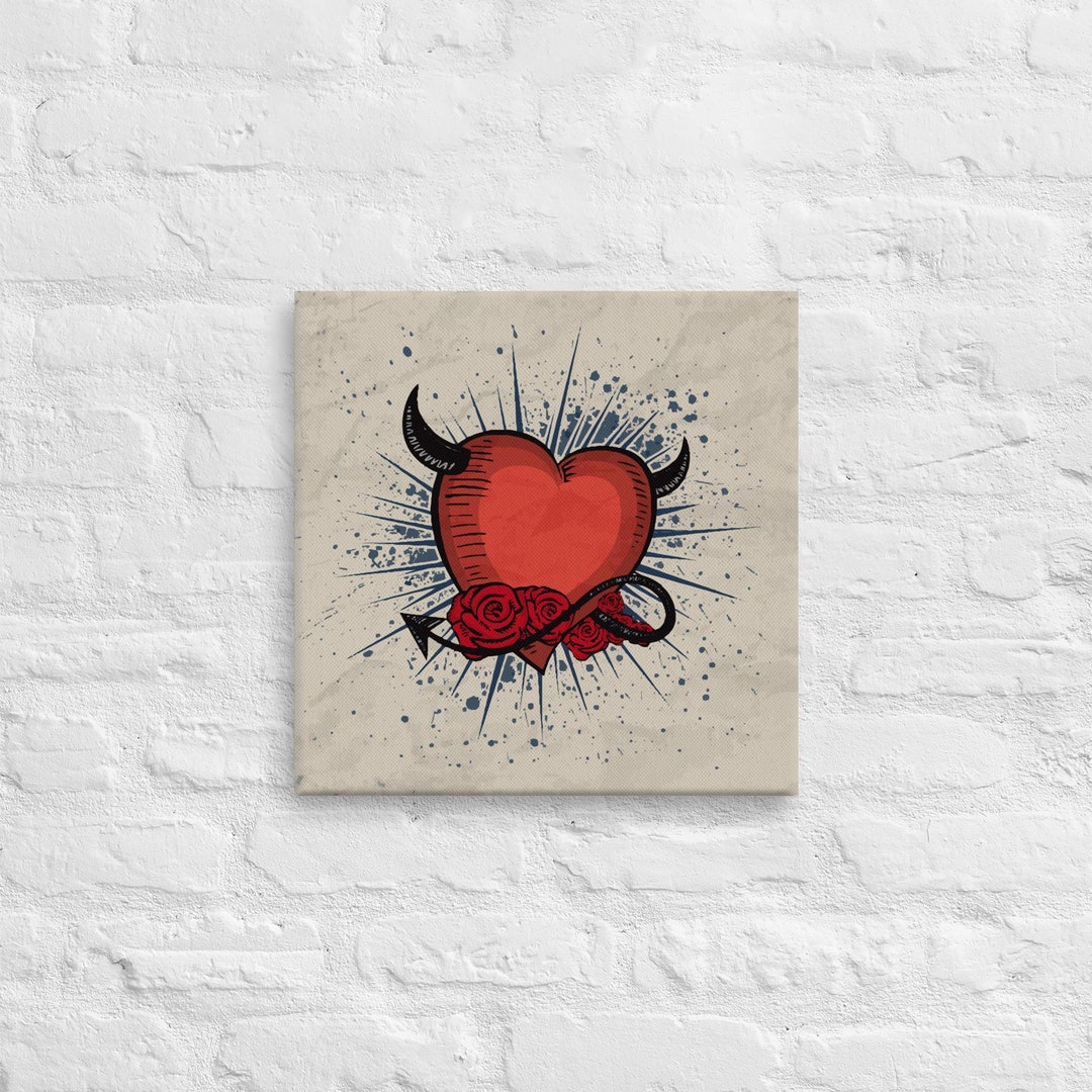 Bad Romance Canvas Wall Art Vibrant Pop Art Print on Canvas, Ready to ...