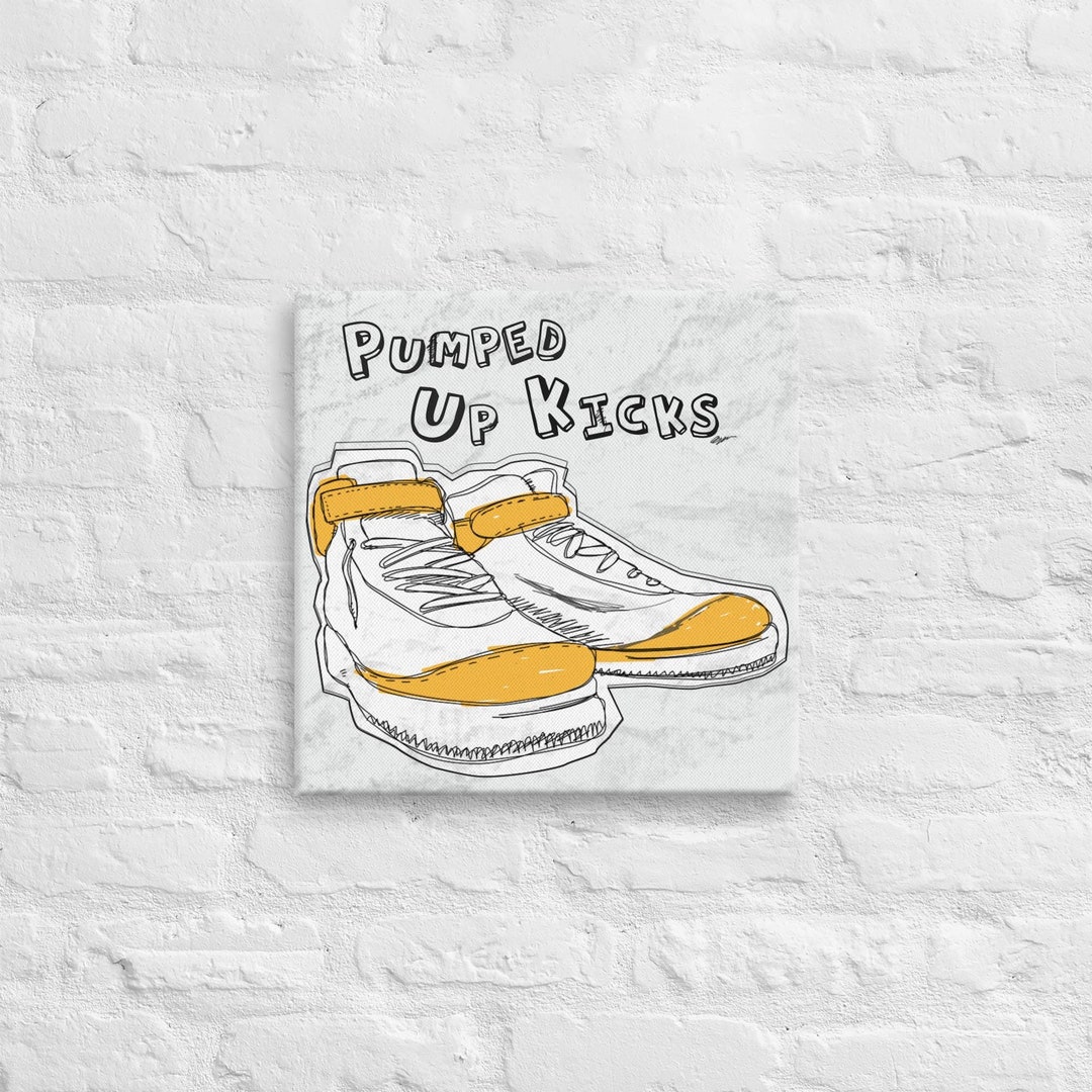 Pumped up Kicks Canvas: Bold and Modern Wall Art Dynamic Pop Art ...