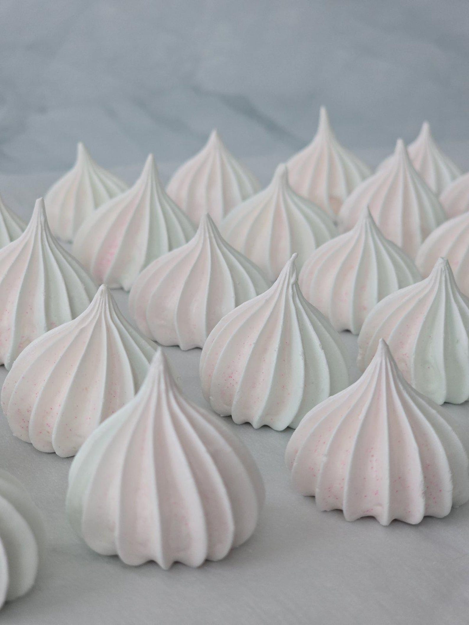 Pale Peony & Light Blue Meringue Cookies - Etsy