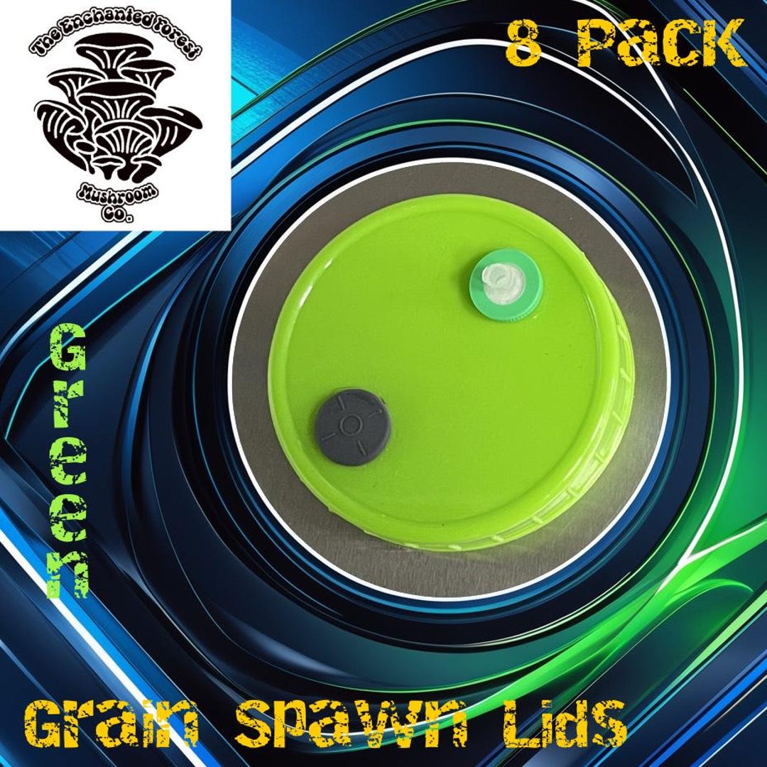 8pack Grain Spawn Lids- the Perfect Atmosphere for Your Grains to ...