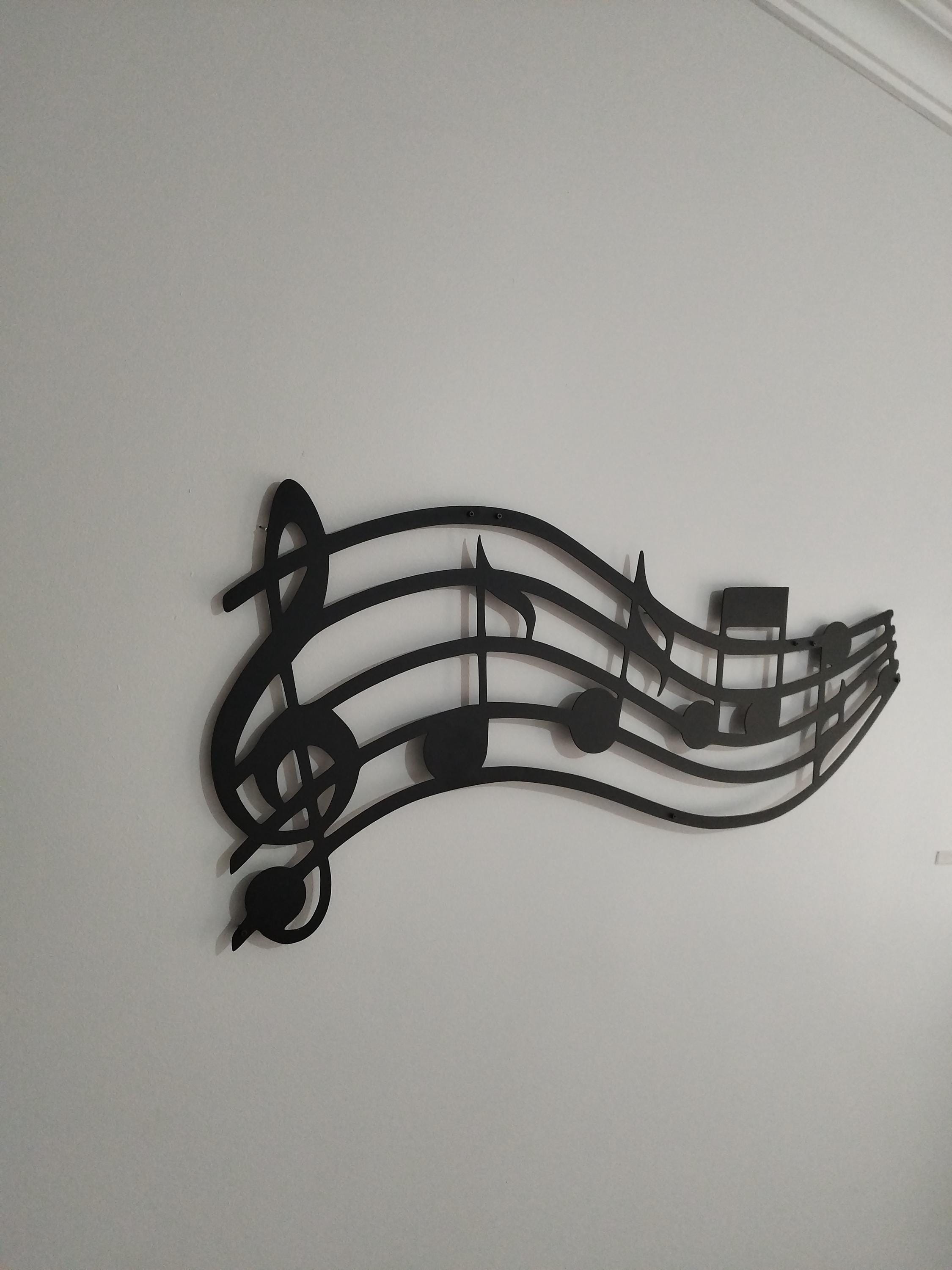 Metal Music Notes Wall Decor, Stainless Steel Art, Ready to Hang - Etsy