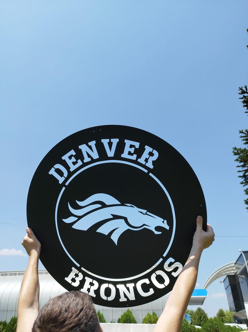 Metal Denver Broncos Wall Decor - Etsy