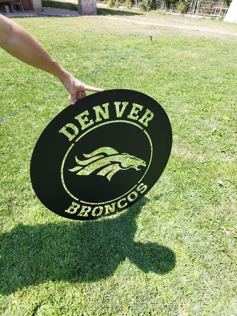 Metal Denver Broncos Wall Decor - Etsy