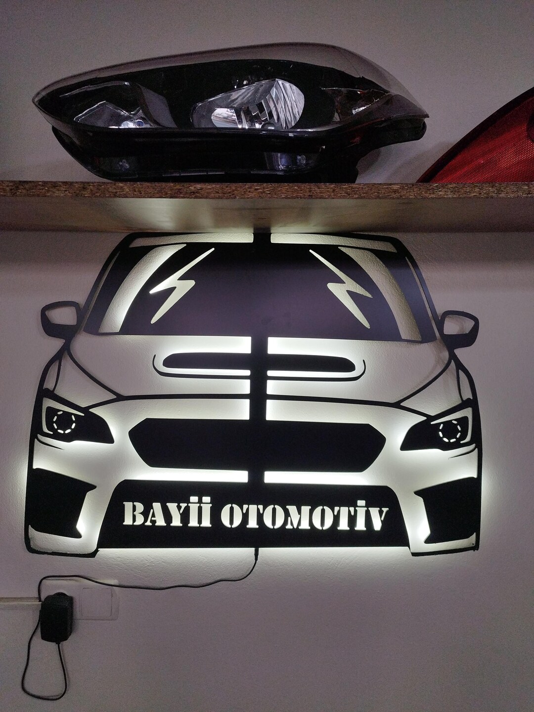 Custom Car LED Metal Wall Art | Personalized Automotive Decor ...