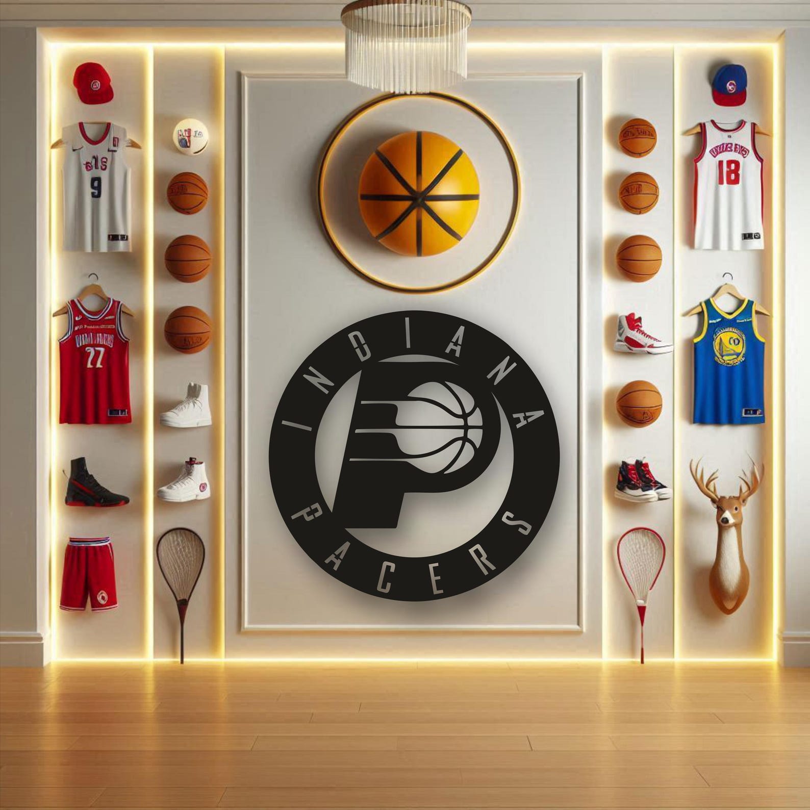 Metal American Basketball Team Wall Decor , Metal American Basketball ...