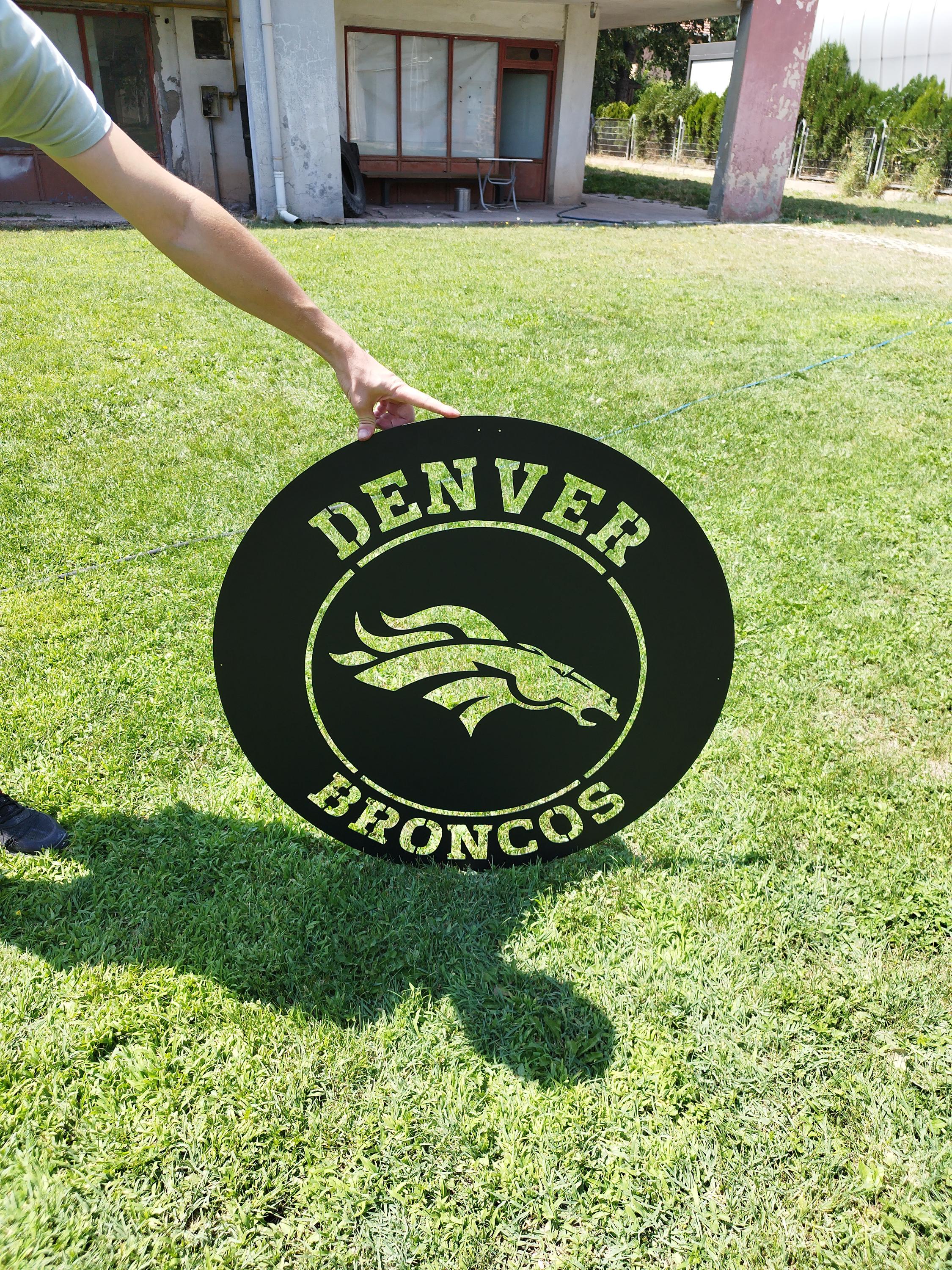 Metal Denver Broncos Wall Decor - Etsy