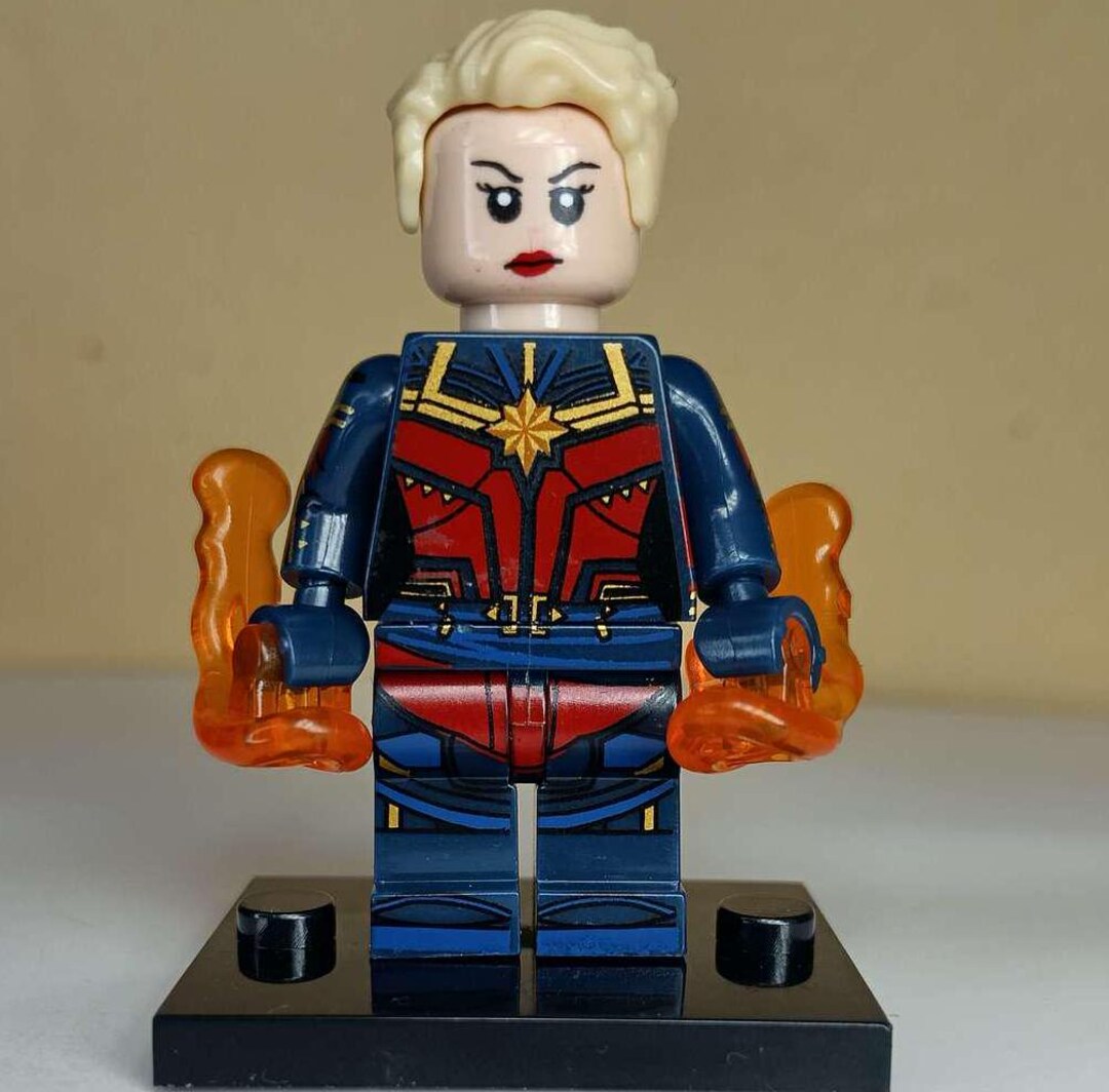 Captain Marvel Custom Marvel Minifigure Avengers Infinity War Superhero ...