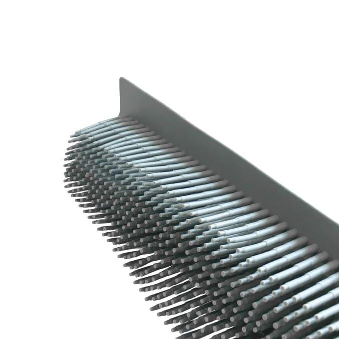 3-in-1 Adjustable Broom With Squeegee and Dustpan, Soft Rubber Bristles ...