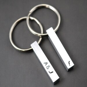 Anniversary Gift, Custom Keychain, Bar Keychain, Personalized Mens Gift ...