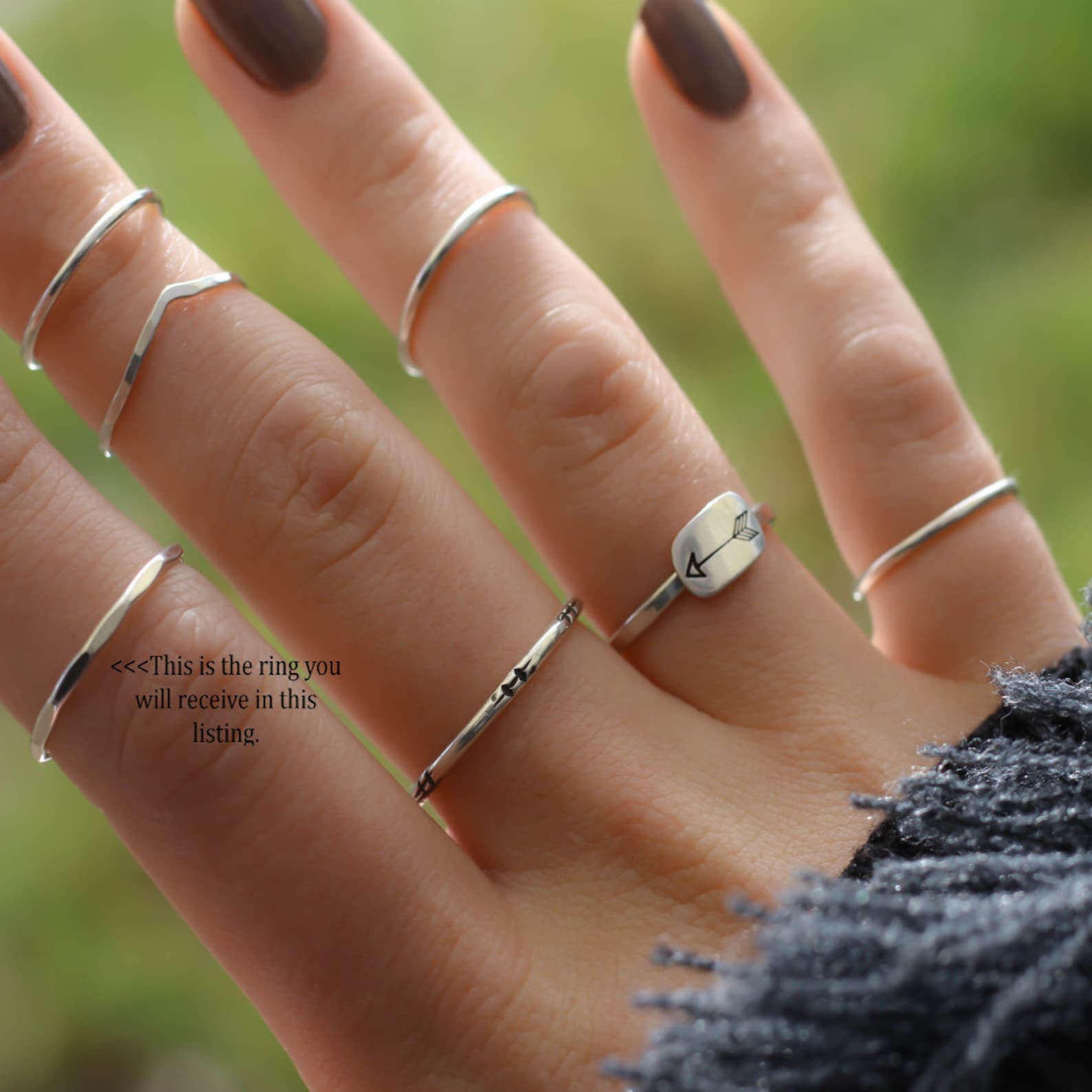 Gold Stack Rings, Set of 2 Stack Rings, Sterling Stack Rings, Rose Gold ...