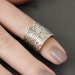 Textured Stack Rings, Sterling Stack Rings, Custom Stack Rings, Midi Ring, Sterling Silver Ring ...