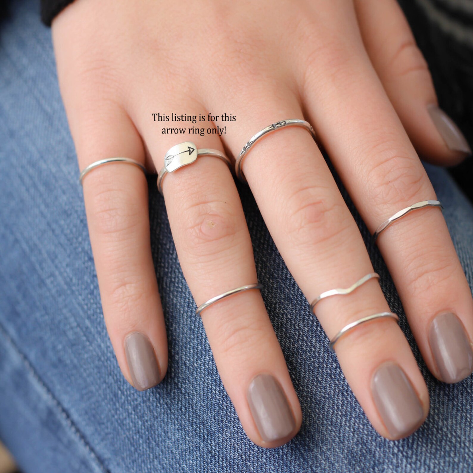 Silver Arrow Ring Sterling Arrow Ring Boho Arrow Ring - Etsy