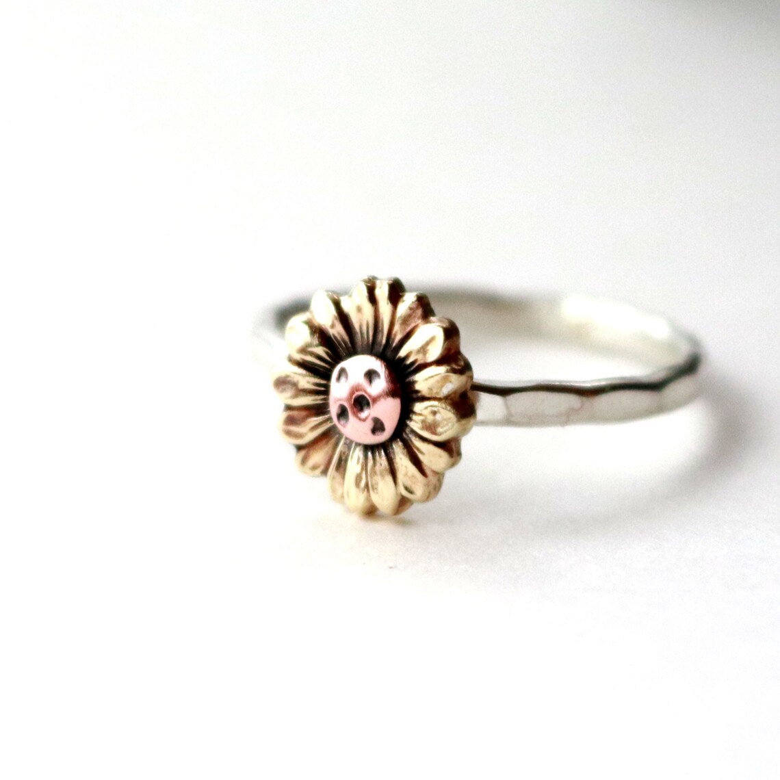 Sunny Sunflower Ring Flower Ring Sunflower Ring Boho Flower - Etsy