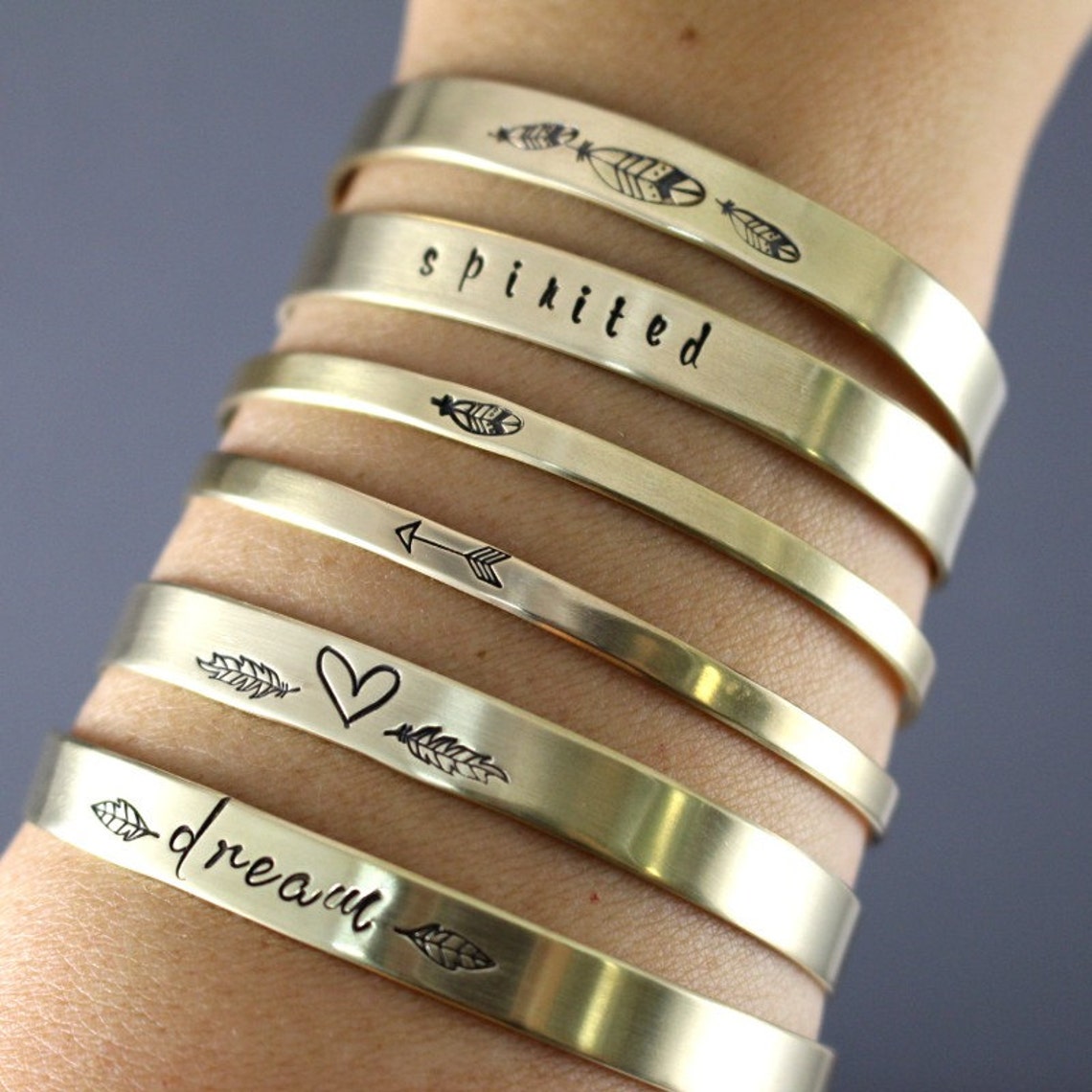 Personalized Cuff Custom Brass Cuff Copper Cuff Choice Of | Etsy