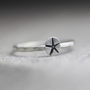 Starfish Ring, Sea Star Stack Ring, Stack Ring, Silver Stack Ring, Starfish Stack Ring, Beach ...