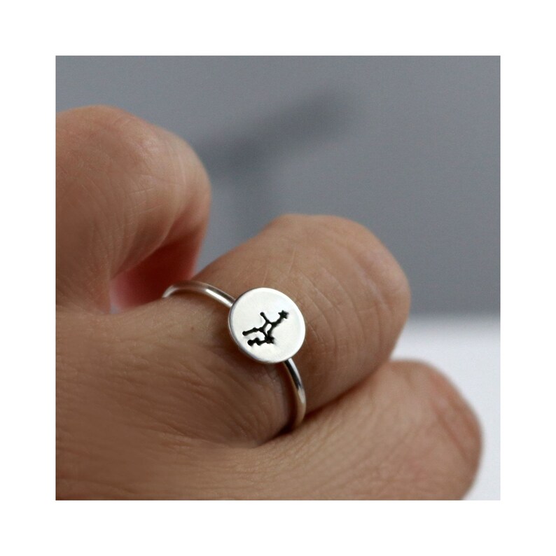 Zodiac Ring Constellation Ring Zodiac Stack Ring Sterling - Etsy