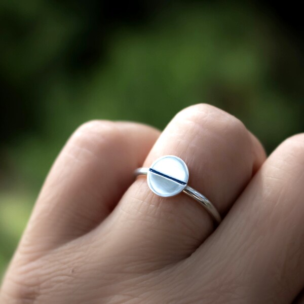 Thin Blue Line Ring - Etsy