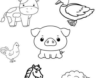 29 Printable Farm Coloring Pages for Kids, Toddlers, Preschoolers ...