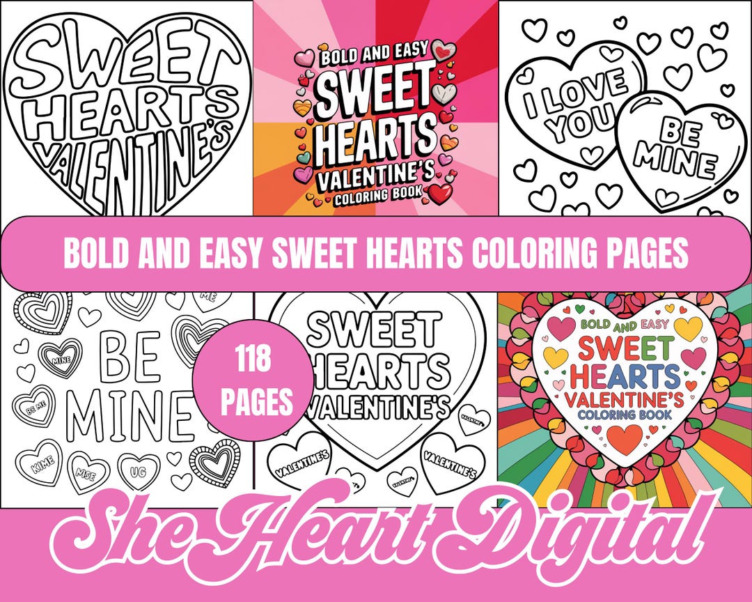 Sweethearts Coloring Pages, Valentine Coloring Pages, Printable Retro ...