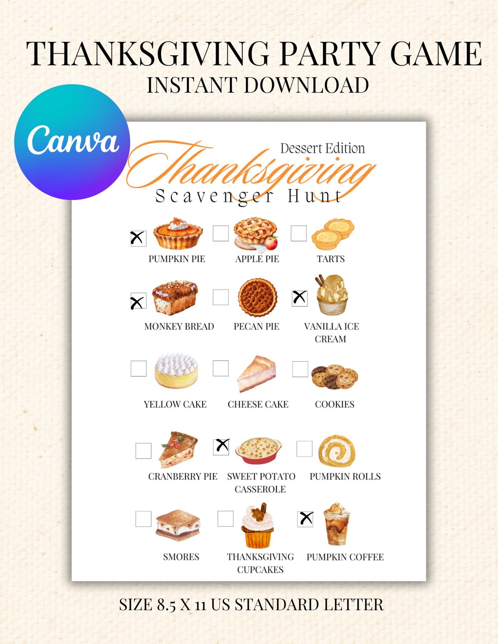 Thanksgiving Scavenger Hunt for Kids, Thanksgiving Scavenger Hunt ...