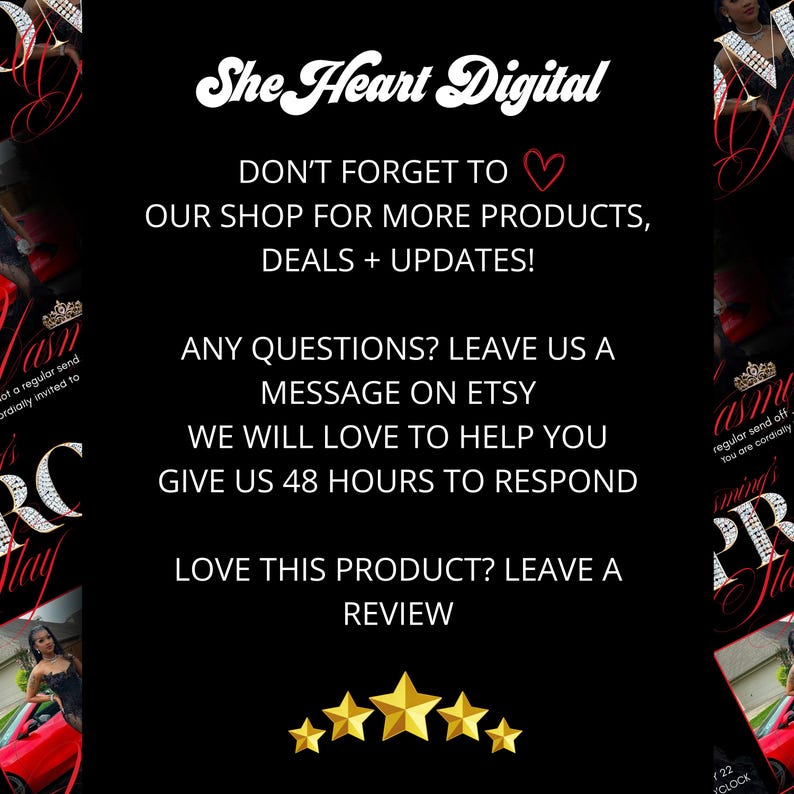 Prom Send Off, Prom Template, Prom Send off Invite, Prom Flyer Template ...