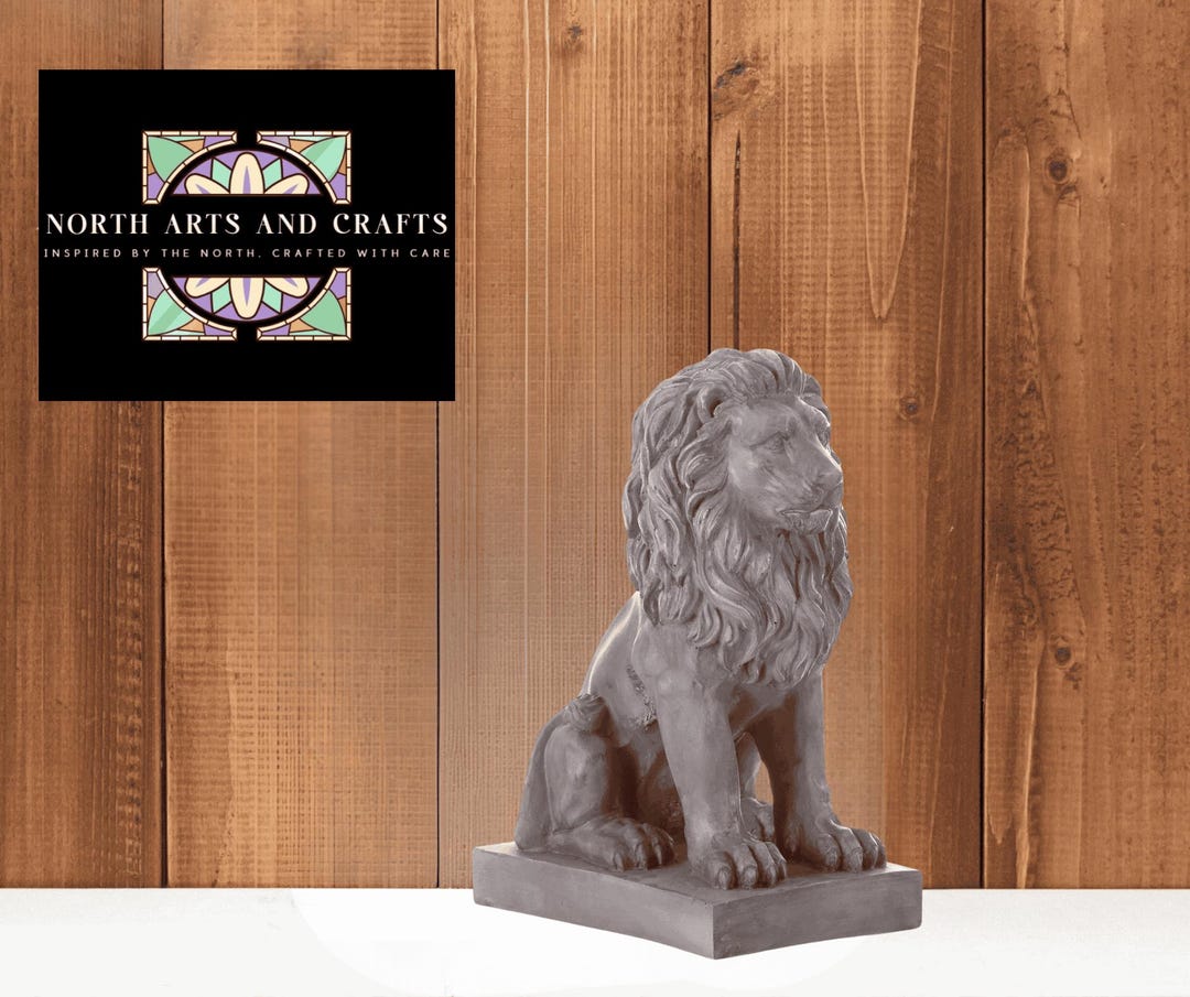 The Pride Ruler: Resin Lion Statue for Home, Yard or Garden Decor - Etsy