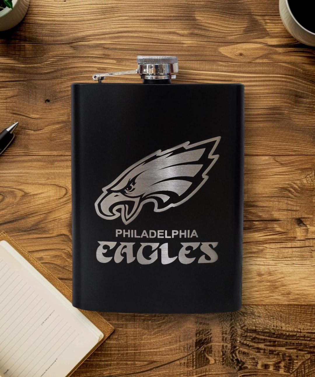 Engraved Eagles 8oz Metal Flask Gift Football Tailgating - Etsy