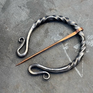 Medieval Cloak Pin Brooch Iron Hand Forged 3inches Heavy Duty ...