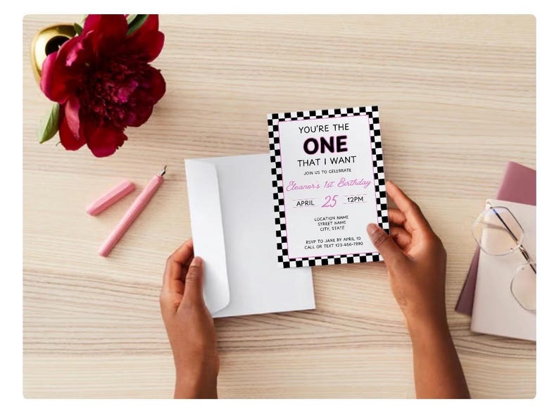 Grease First Birthday Invite - Etsy