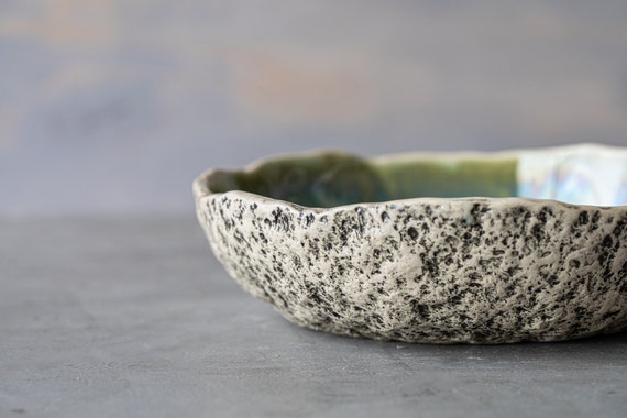 Beautiful forest Green Large Bowl Handmade Ceramic | Etsy UK