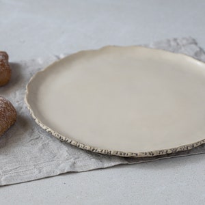 Large Black Plate Handmade Ceramic Plate Stoneware Plates - Etsy