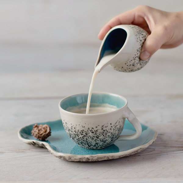 Turquoise Tea Cup - Etsy