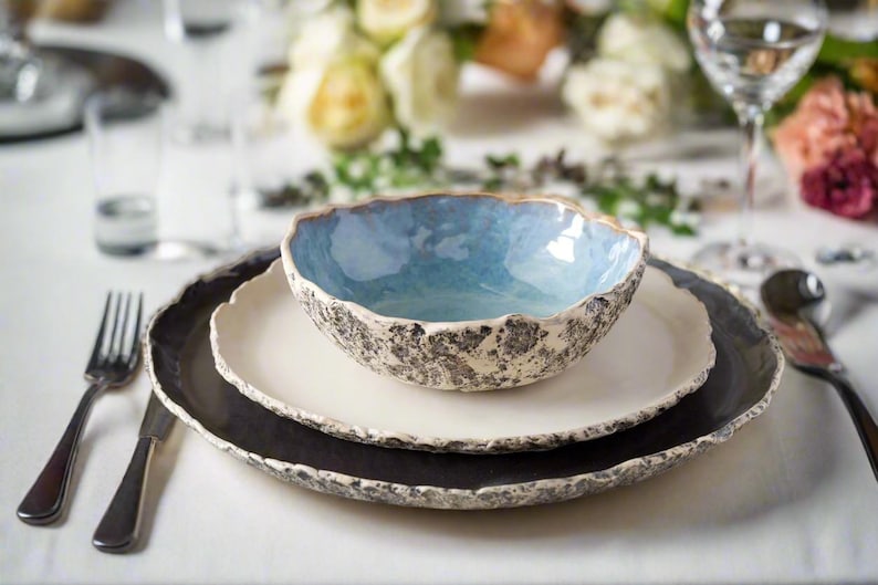 Kitchen Dinnerware Set | Ceramics Dinner Set | Stoneware Dinner Setting ...