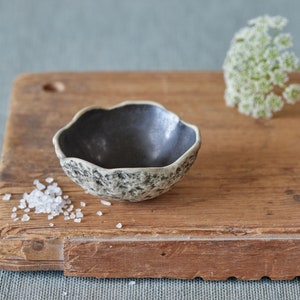6 Ceramic Spice Bowls Handmade Stoneware 2.7" Pottery Jewelry Condiment ...