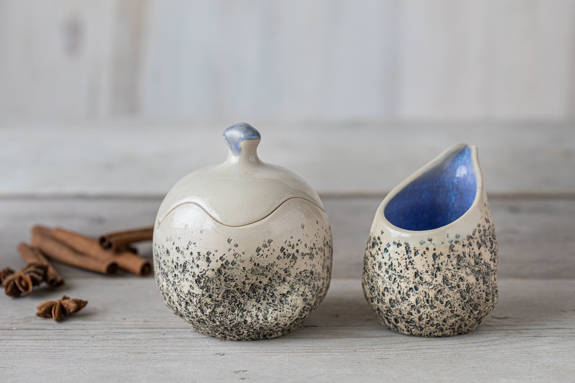 Handmade Ceramic Set Milk Jug and Sugar Bowl Creamer and Sugar | Etsy