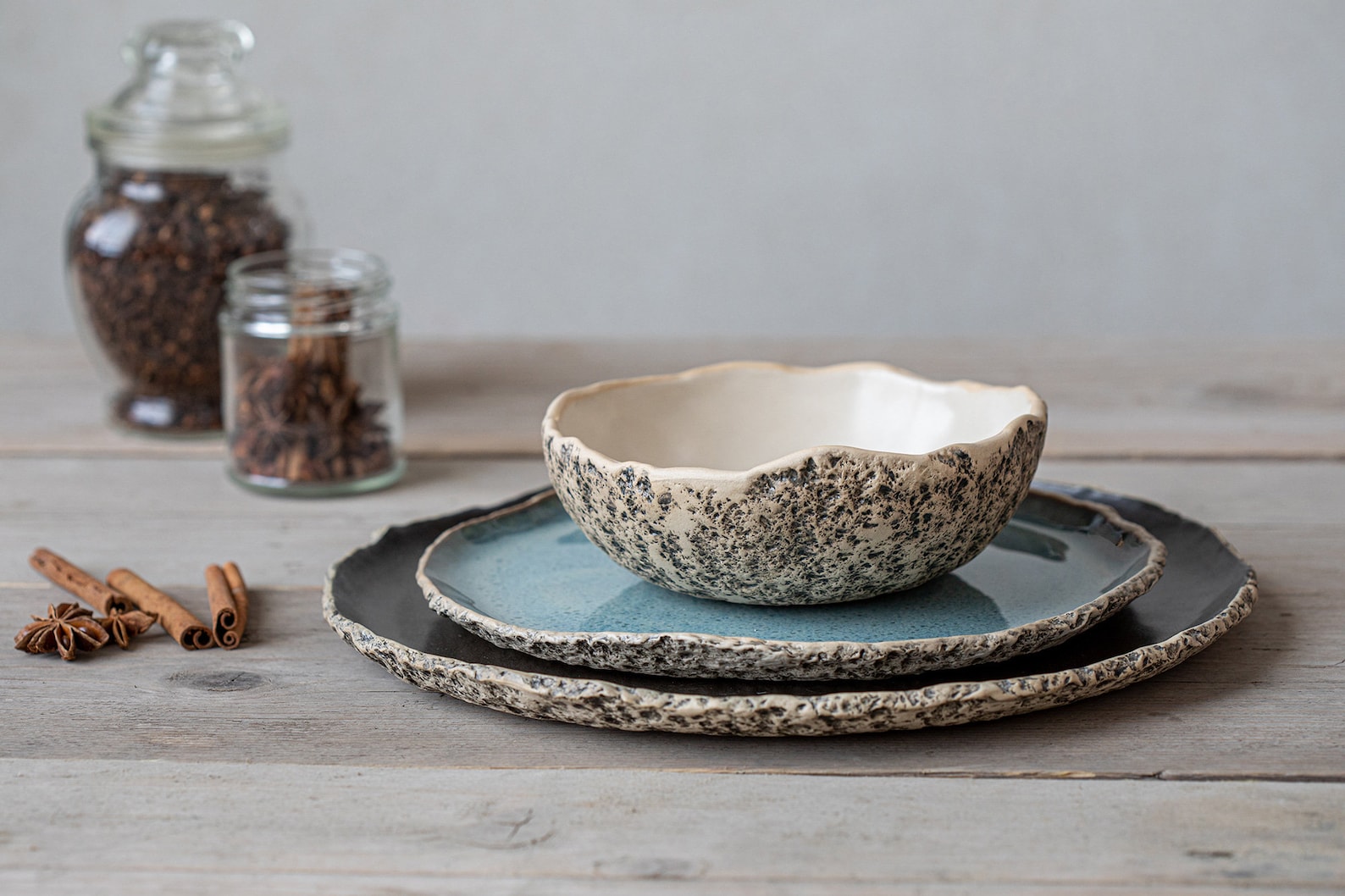 Handmade Ceramic Dinner Set Rustic Pottery Organic Dinnerware - Etsy