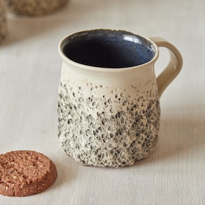 Large Coffee Mug | Midnight Blue | Handmade Mug | | Coffee Cup | Rustic ...