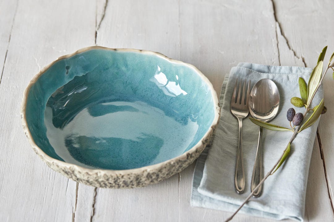 Handmade Ceramic Bowl Pottery Pasta Bowl Ceramic Salad Bowl - Etsy