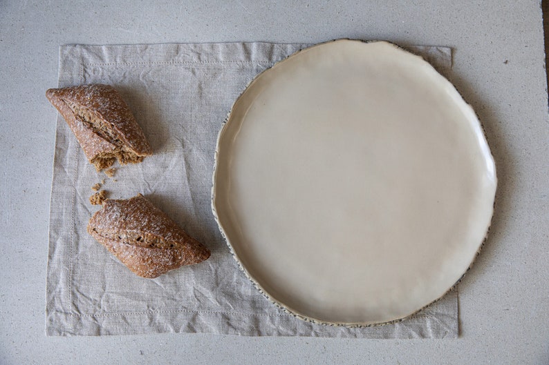Set of 2 Dinner Plates | Handmade Pottery | Organic Dinnerware | Rustic ...