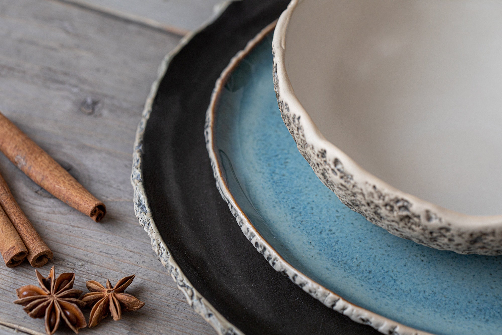 Handmade Ceramic Dinner Set Rustic Pottery Organic Dinnerware - Etsy