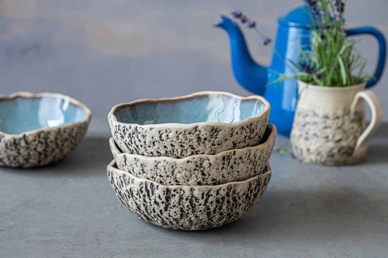 Set of 6 ceramic bowls Handmade pottery Soup Bowls Rustic | Etsy